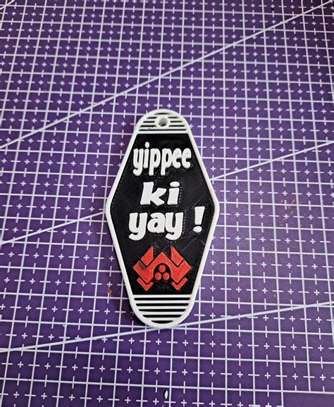 Yippee Ki Yay Keychain 3d Model By Korygan On Thangs