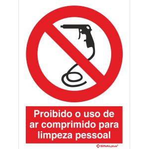 Proibido O Uso De Ar Comprimido Para Uso Pessoal