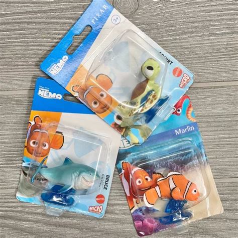 Finding Nemo Disney Pixar Micro Collection Figures Marlin Squirt And