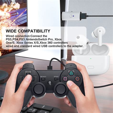 Wireless Usb Adapter For Ps5 Ps4 Ns Pc P3 Controll Vicedeal