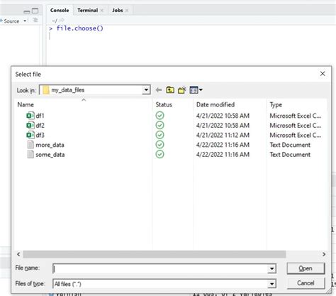 How To Use File Choose In R With Example