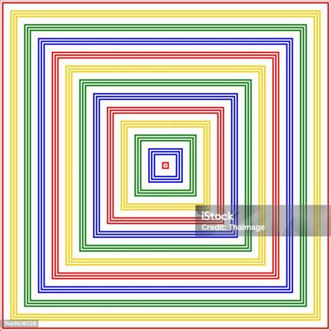 白い背景にカラフルな四角い線の布パターンベクター画像 ます目のベクターアート素材や画像を多数ご用意 ます目 まっすぐ