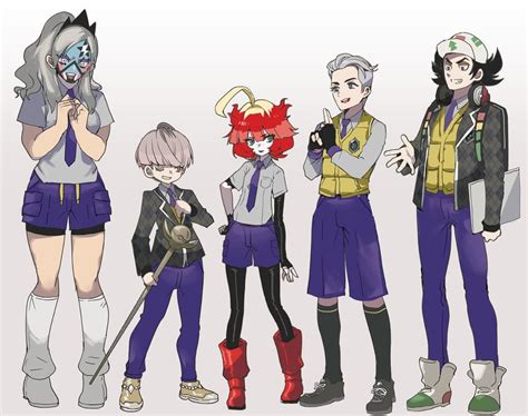 Mela Giacomo Eri Ortega And Atticus Pokemon And 1 More Drawn By