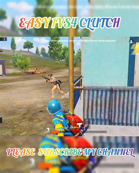 Easy 1vs4 Clutch1vs4 In Erangel Mappubgmobile1vs4clutchgameplay