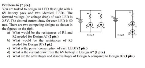 Solved Problem Pts You Are Tasked To Design An LED Chegg
