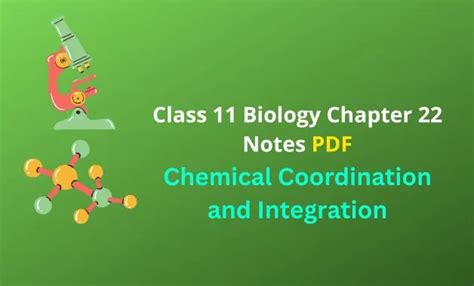 Ncert Class 11 Biology Chemical Coordination And Integration Notes Pdf