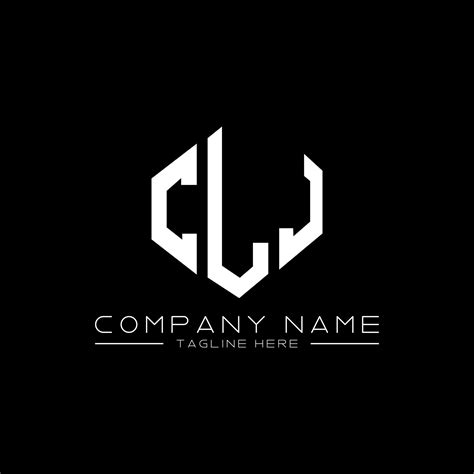 Clj Letter Logo Design With Polygon Shape Clj Polygon And Cube Shape