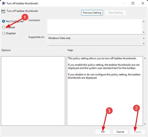 how to enable or disable taskbar thumbnail preview on windows 11