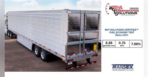 Mvts Certifies Transtex Edge Elite Aero For Refrigerated Trailers Fleetowner