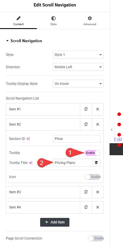 How To Create One Page Navigation In Elementor
