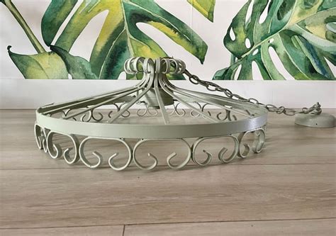 Vintage Arthur Umanoff Round Hanging Light Fixture Mid Century