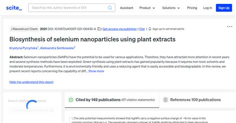 Biosynthesis Of Selenium Nanoparticles Using Plant Extracts