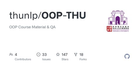 GitHub Thunlp OOP THU OOP Course Material QA