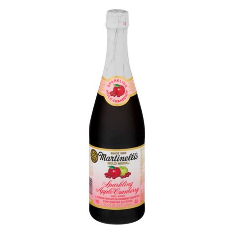 Save On Martinellis Gold Medal Sparkling 100 Apple Cranberry Juice