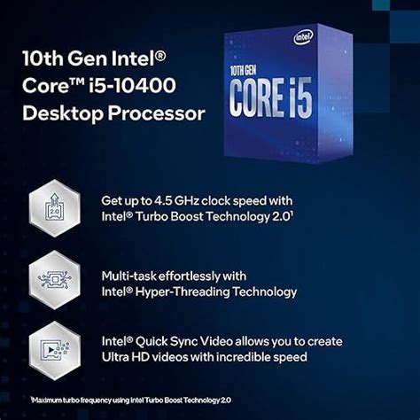 Procesador De Escritorio Intel Core I5 10400 6 Núcleos Hasta 4 3 Ghz