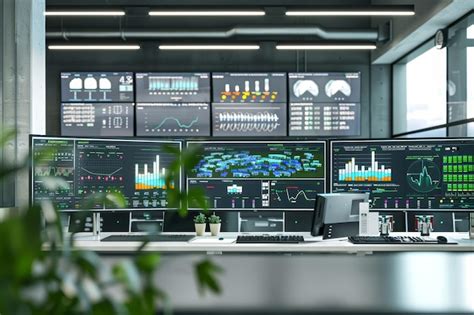 Premium Photo Aicontrolled Monitoring Room