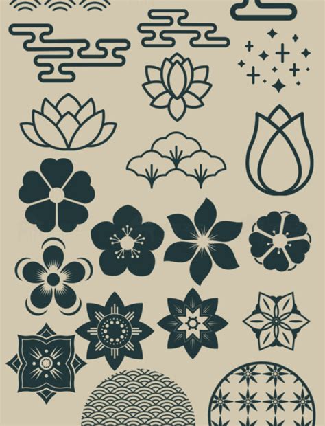 Procreate Brushes Decorative Poster Ancient Style Cranes Fan Auspicious Clouds Smoke Pattern