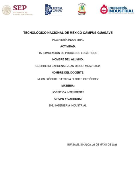 T5 Simulación De Procesos Logísticos Descargar Gratis Pdf Simulación Software