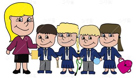 卡通高清图片 卡通风格的老师和学生 卡通风格的老师和学生图片免费下载 5086573139 千图网pro