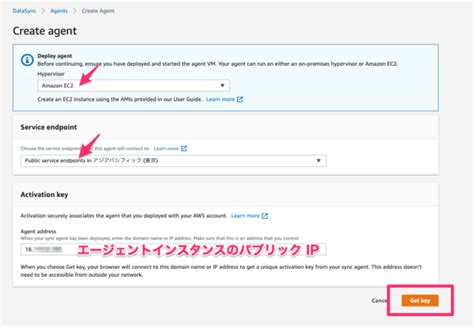 Aws Datasync エージェントを Ec2 インスタンスにデプロイしてパブリックと Vpc Endpoint それぞれでアクティブ化して
