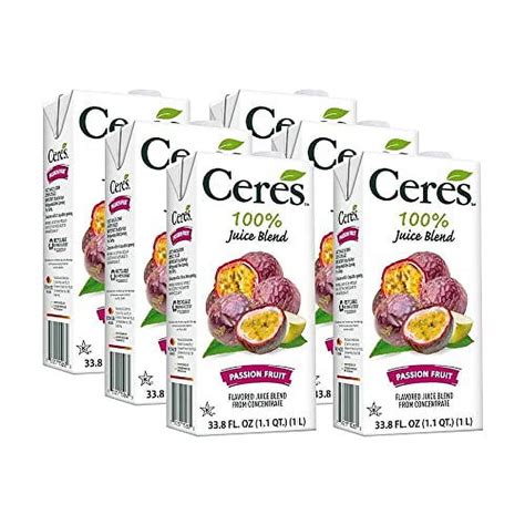 Ceres 100 All Natural Pure Fruit Juice Blend Passion Fruit Gluten