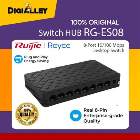Jual Ruijie Rg Es08 Unmanaged Switch Hub 8 Port Lan 8port Rges08
