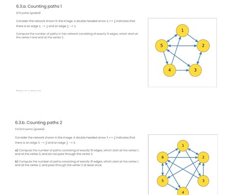 Solved 63a Counting Paths 1 010 Points Graded Consider