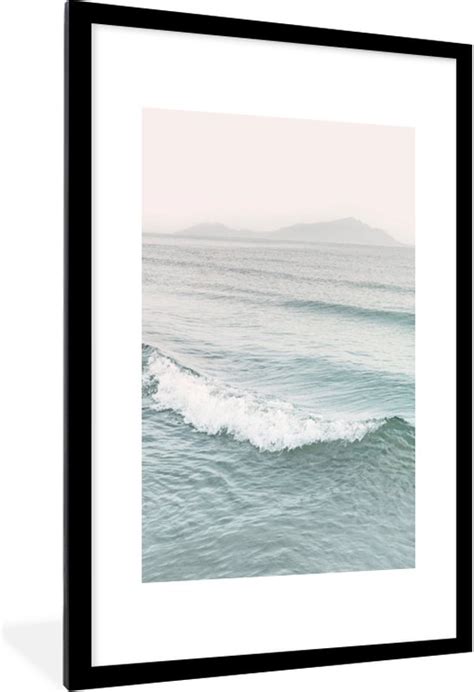 Fotolijst Incl Poster Zee Golven Natuur Water 80x120 Cm