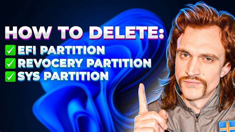 How To Delete EFI Partition ESP System Partition Recovery Partition On Windows YouTube