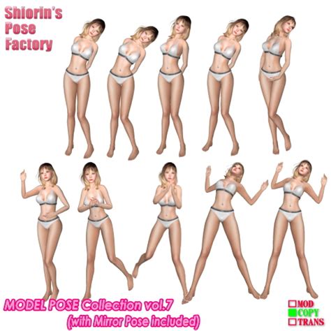 Second Life Marketplace Spf Model Pose Collection Vol7