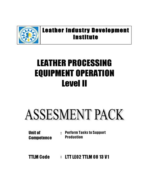 7 Assessment Packet Pdf Leather Multiple Choice
