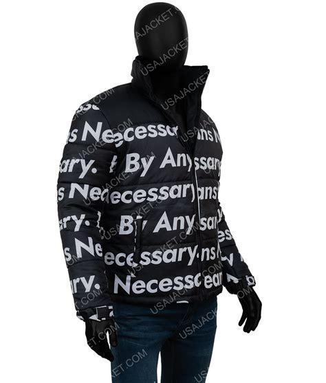 Goku Drip Puffer Jacket Goku Drip By Any Means Necessary Jacket