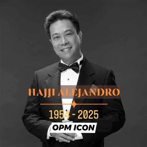 Sunstar Opm Legend And 1970s 80s Heartthrob Hajji Alejandro Known As The “kilabot Ng Mga
