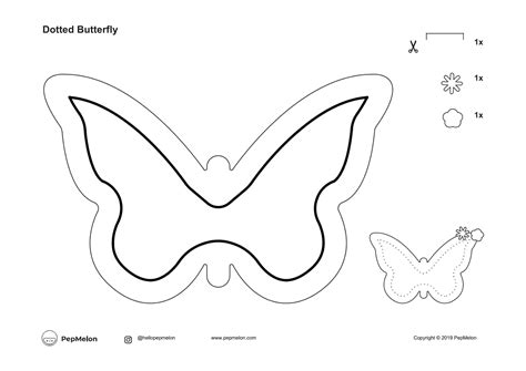 Free Printable Butterfly Templates [pdf] Blank