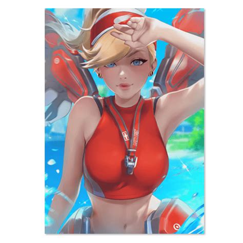 Lifeguard Mercy Art Print Artnoush