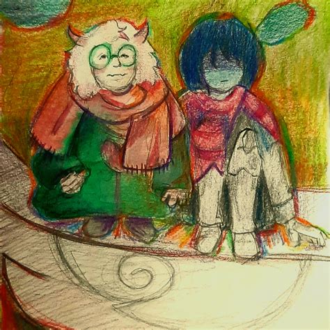 Kris And Ralsei Swan Ride By Freisan On Deviantart