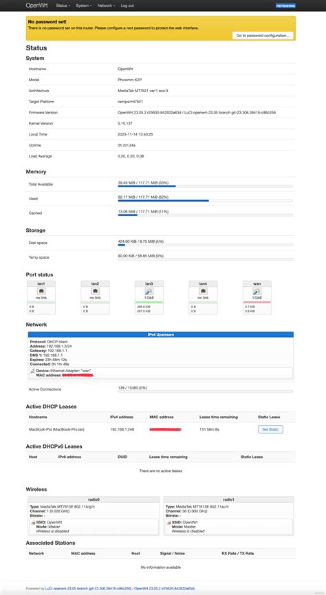 K2p路由器刷openwrt官方最新版本固件openwrt 23052方法 其他型号的智能路由器openwrt固件刷入方法也基本上适用