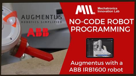 no code robot programming augmentus youtube
