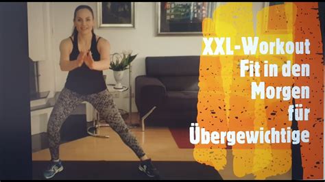Fit in den Morgen Workout für übergewichtige Menschen Min ohne Equipment stehend