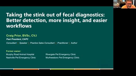 Taking The Stink Out Of Fecal Diagnostics With Dr Craig Prior Antech