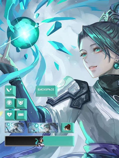 Fearless Contract Keycap Sage 10 Key Valorant Sage Keycap Valorant Game Keycap Shopee Philippines