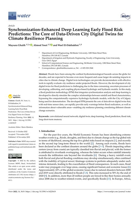 Pdf Synchronization Enhanced Deep Learning Early Flood Risk