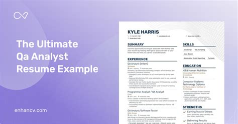 5 Qa Analyst Resume Examples And Guide For 2023