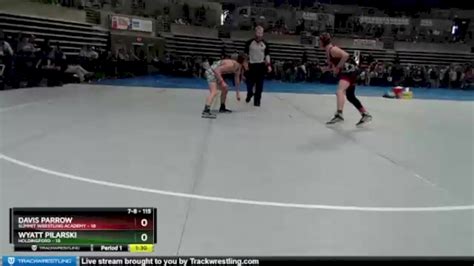 115 Lbs 1st Place Match Davis Parrow Summit Wrestling Academy Vs Wyatt Pilarski Holdingford