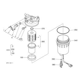 Kubota M5 091hd12 Hd12 1 Parts Fuel System A16100 Separator [component