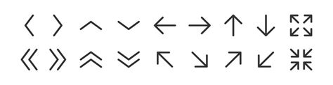 premium vector line arrow icon cursor direction vector button next