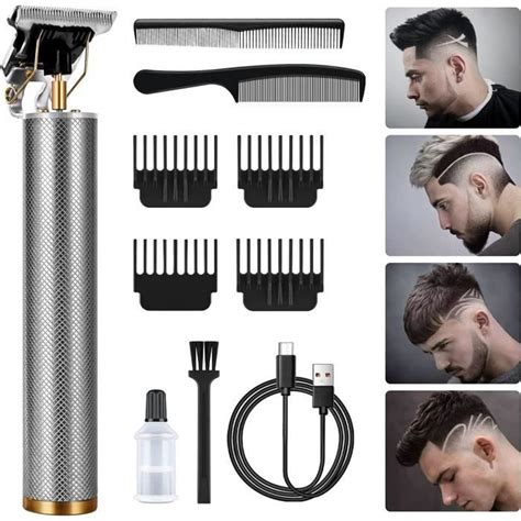 Tondeuse Cheveux Hommes Tondeuse Barbe Kit Homme Electriques Sans Fil Tondeuse à Cheveux