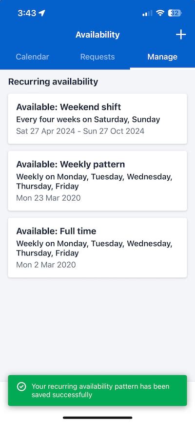 Manage Availability Skedulo Documentation