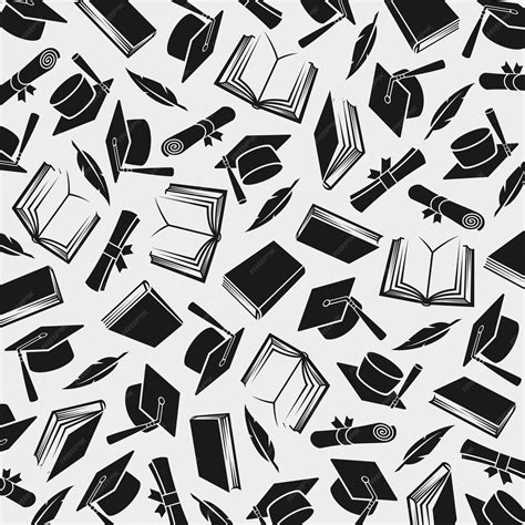 Premium Vector Graduation Pattern Background Set Collection Icon