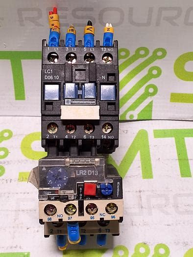 Used Telemecanique Lc1 D06 10 Contactor With Lr2d13 Electrical Coil Lr2